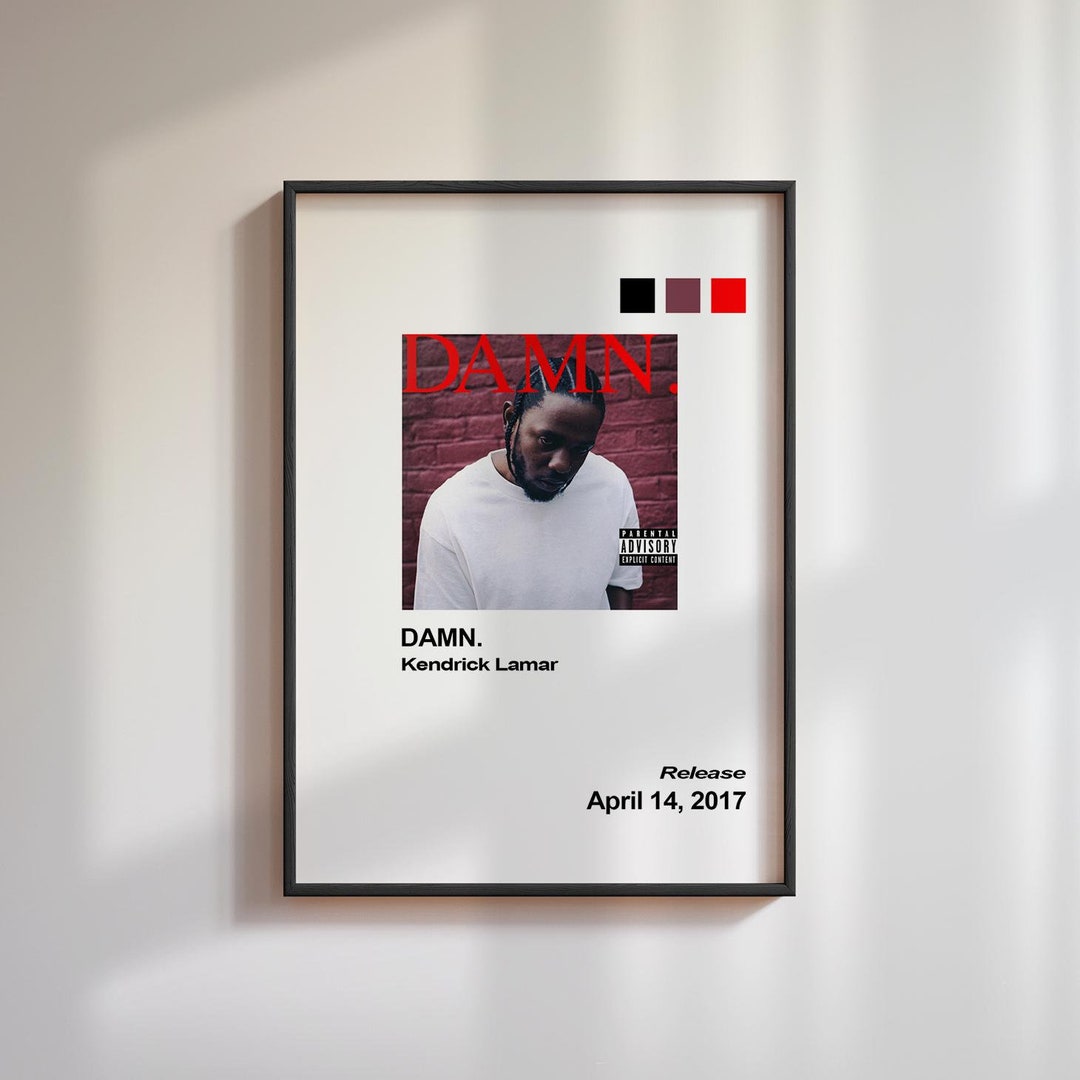 Kendrick Lamar DAMN. Album Cover Poster Music Wall Art Affordable Gift ...