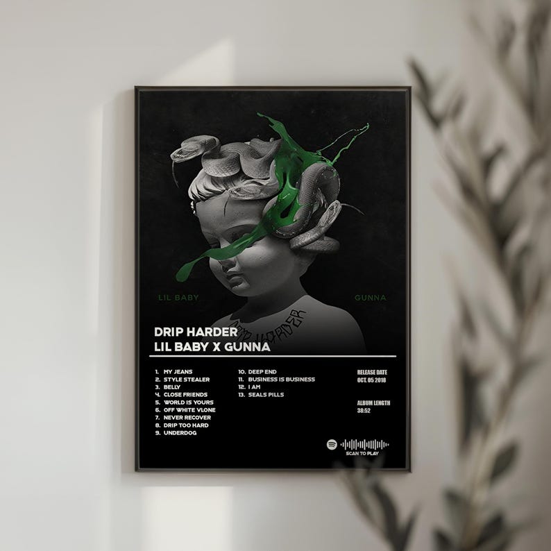 Lil Baby X Gunna Drip Harder Album Cover Poster Music Wall Art ...