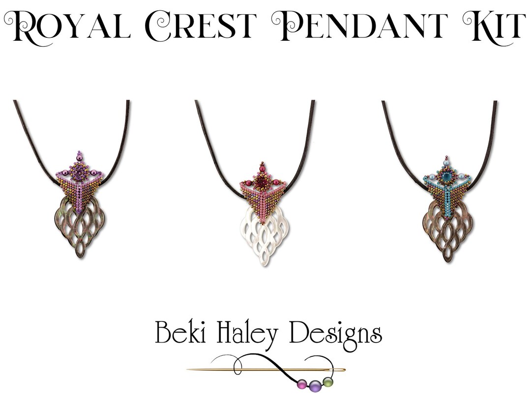 Royal Crest Beaded Pendant Kit - Etsy