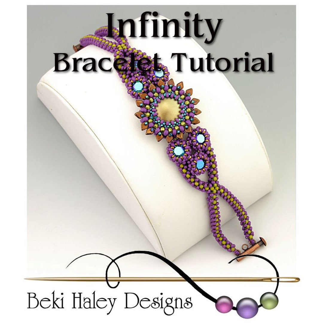 Infinity Beaded Bracelet Tutorial - PDF Download - Etsy