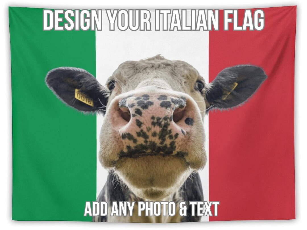 Custom Italian Flag Tapestry, Personalized Photo Decor - Etsy