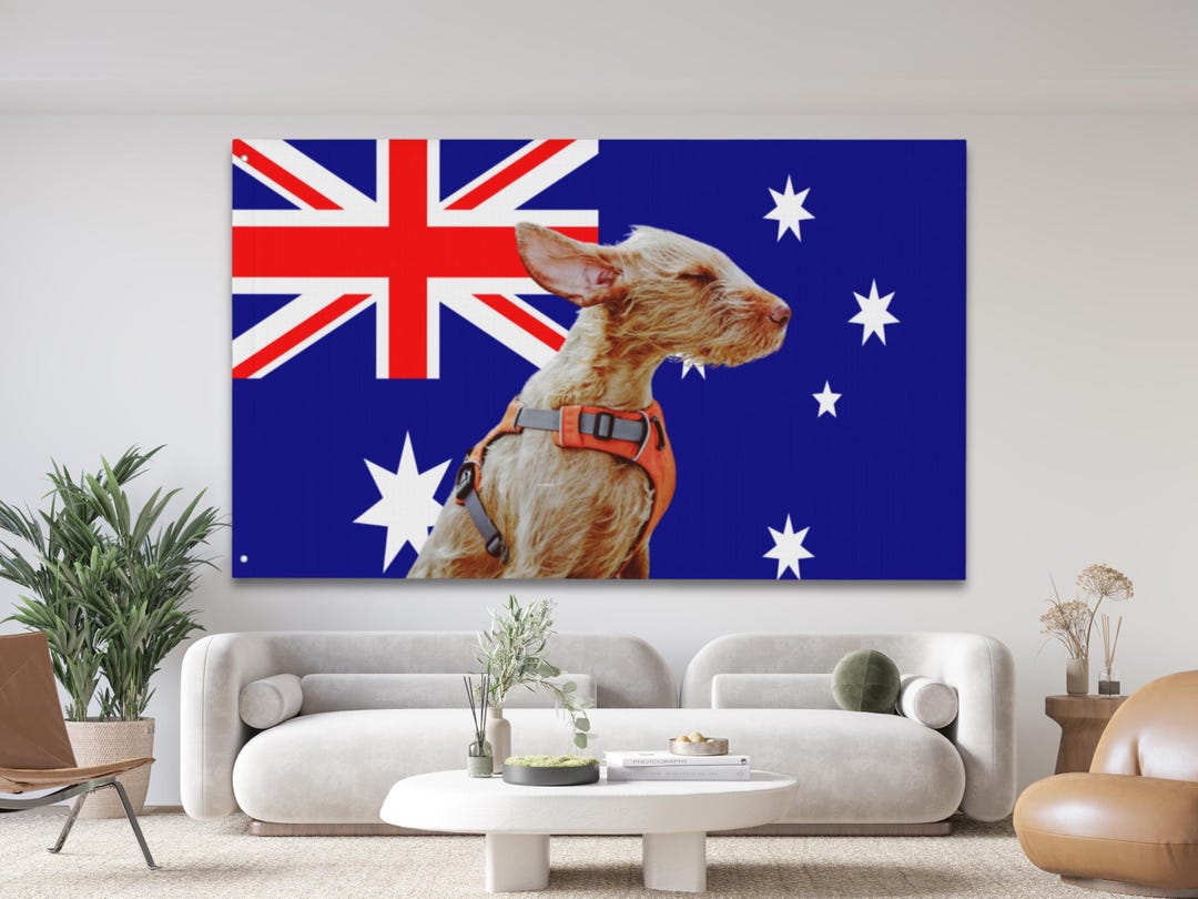 Custom Australian Flag Tapestry: Personalized Images of Athletes - Etsy