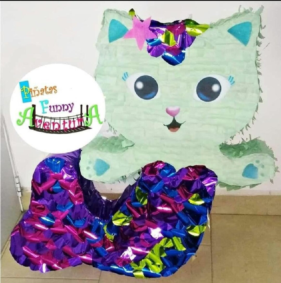 Gatirena Mercat's Gabby's Dollhouse Piñata, Free Shipping - Etsy