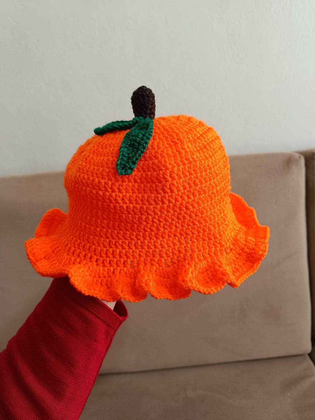 Crochet Fruit Bucket Hats - Crocheted Accessories. Cheerful Hats for ...