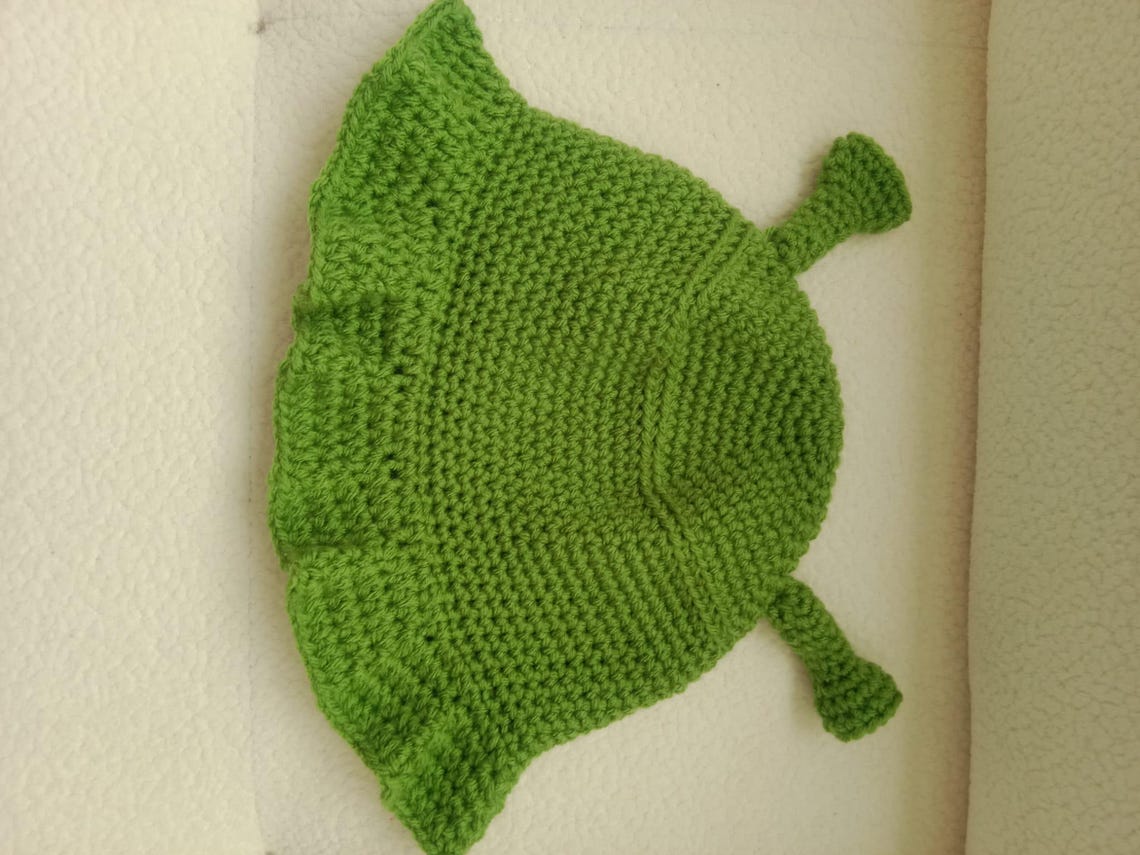 Shrek Hats, Green Bucket Hat, Crochet Hats Knitted Hat, Handmade Hats ...