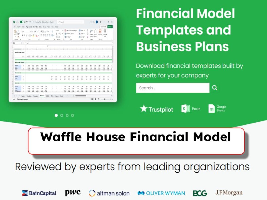 Waffle House Financial Model | Waffle House Business Plan | Waffle ...