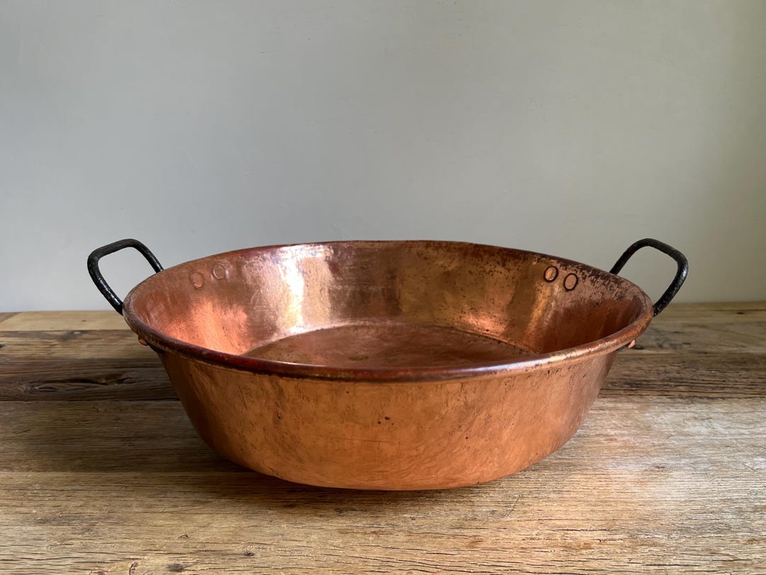 Beautiful Large Hammered Copper Jam Pan – 41cm - Etsy