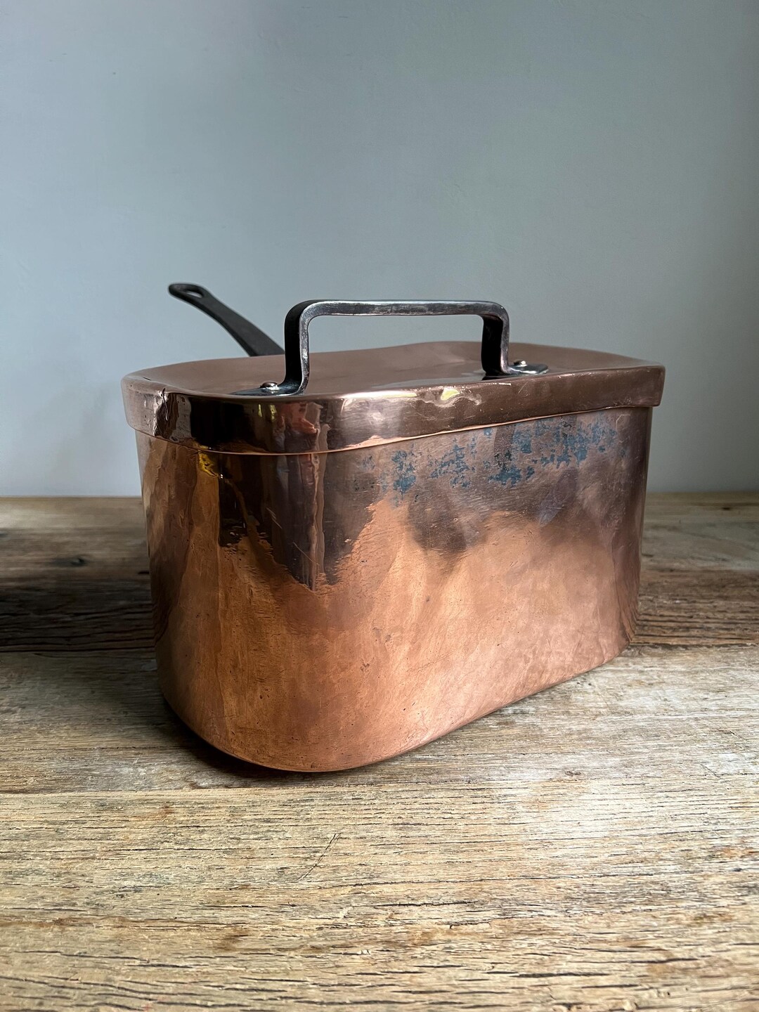Antique Hammered Copper Daubiere Braising Pan With Lid – Dovetail – 11. ...