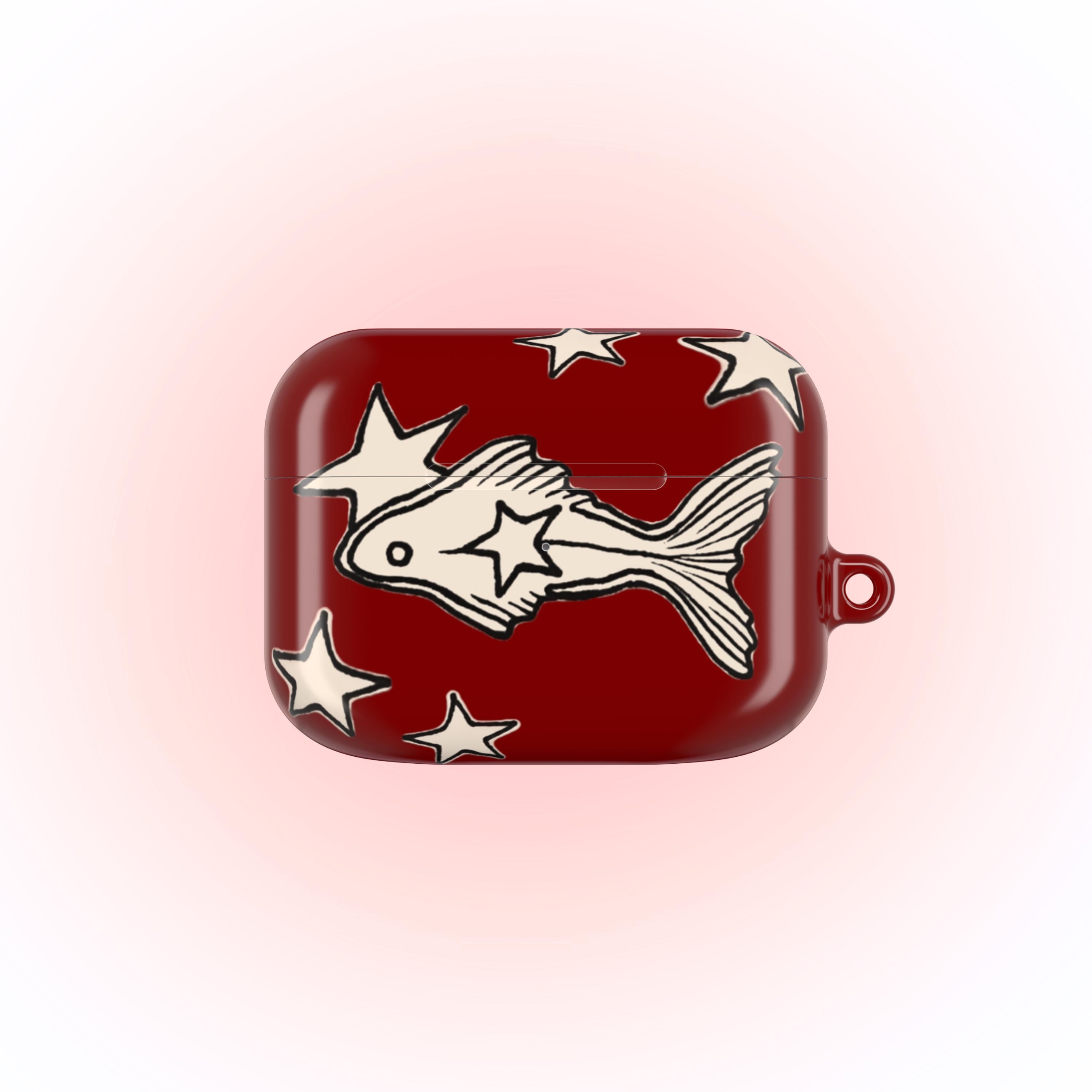 Red Star Goldfish AirPod Case, Y2K Grunge Cover Cute Aesthetic ...