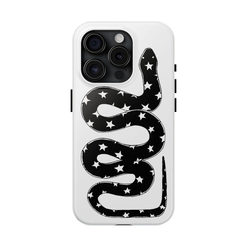Black Star Snake Phone Case Cute Y2K Celestial Grunge Gothic Cool Girl ...