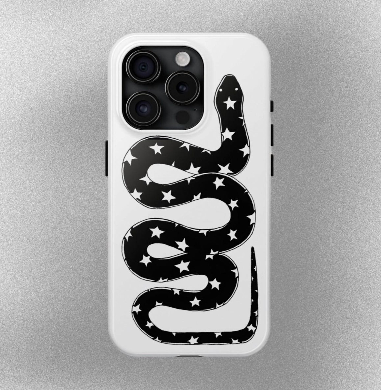 Black Star Snake Phone Case Cute Y2K Celestial Grunge Gothic Cool Girl ...