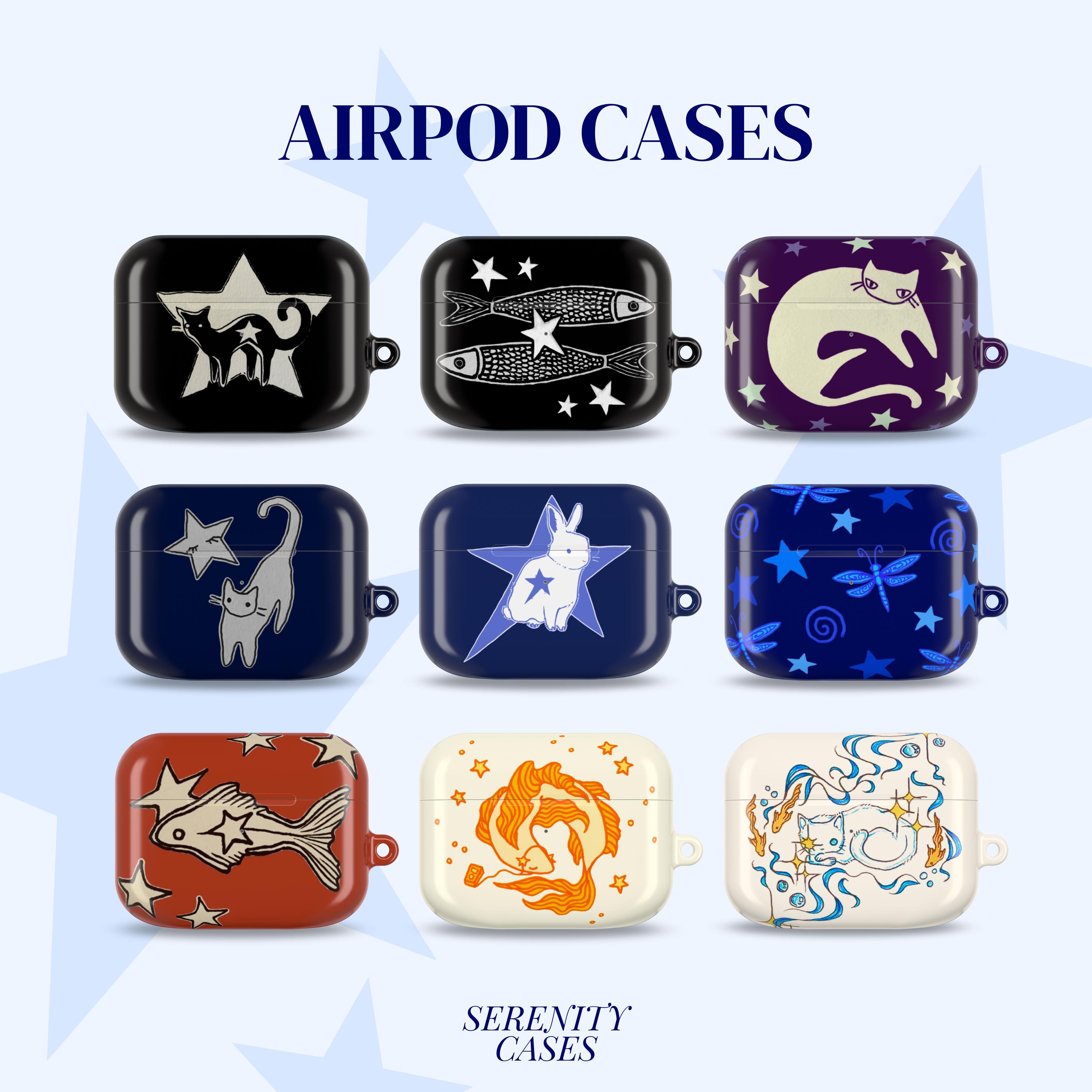Orange Star Goldfish AirPod Case, Y2K Grunge Cover Cute Accessories ...