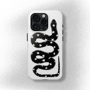 Black Star Snake Phone Case Cute Y2K Celestial Grunge Gothic Cool ...