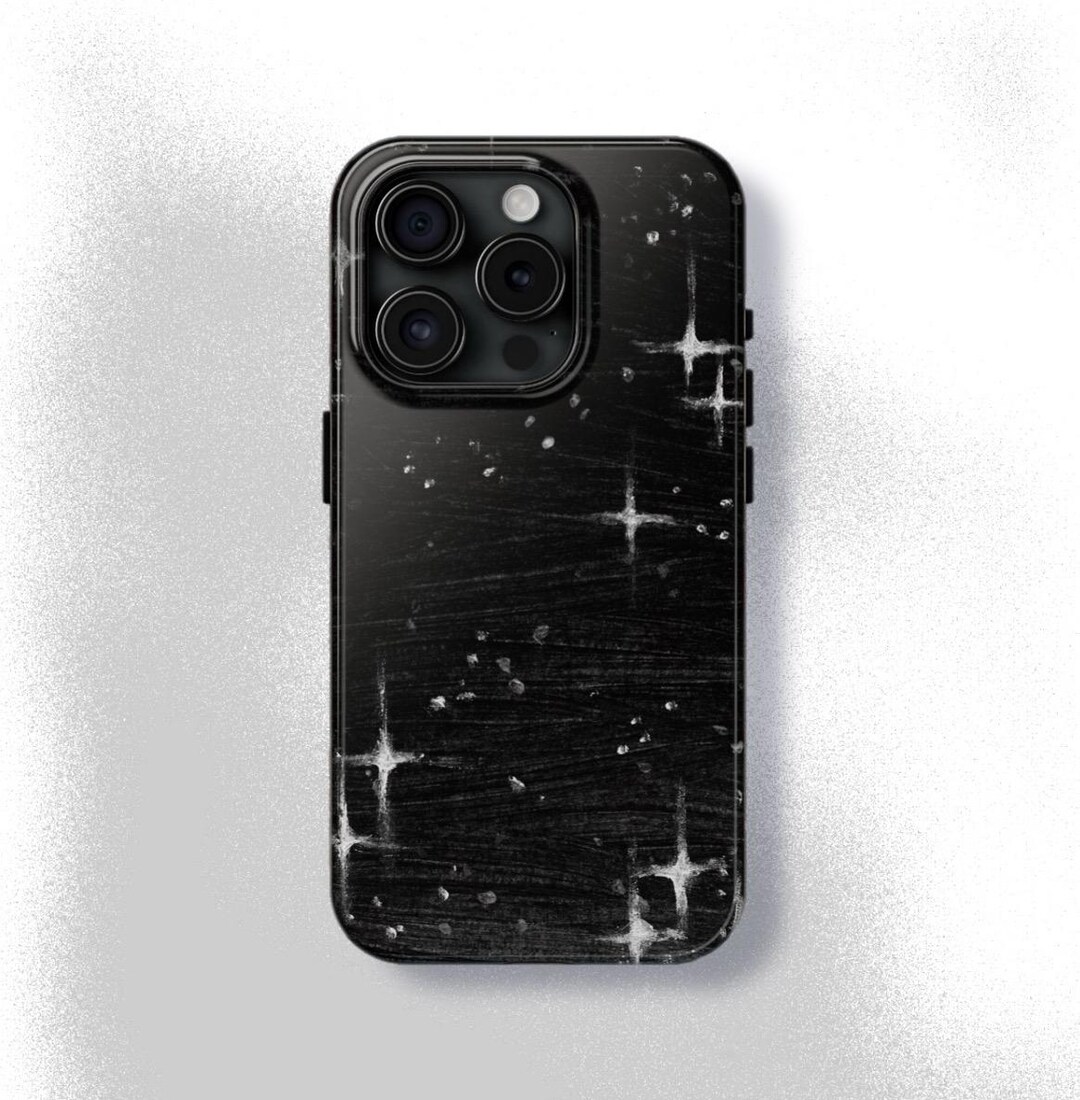 Night Sky Phone Case Black Stars Y2K Grunge Celestial Universe Cool ...