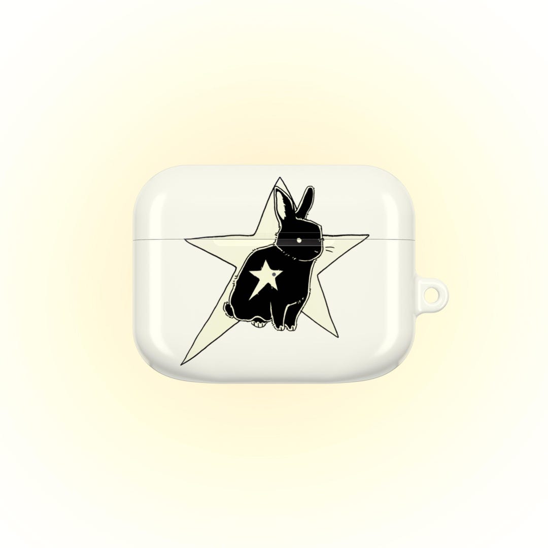 Star Bunny AirPod Case, Y2K Grunge Cute Accessories, Keychain Clip ...
