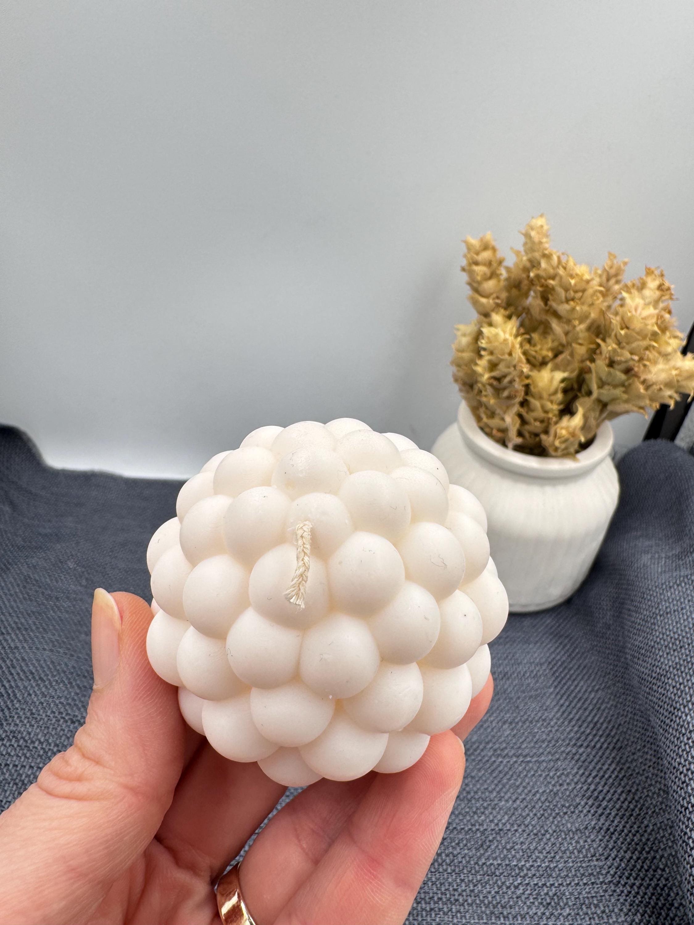White Bubble Candle Modern Decorative Candle Unique Home Decor - Etsy