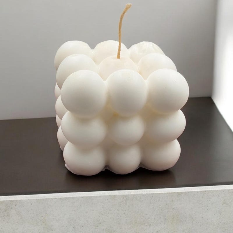 Bubble Cube Candle - Etsy