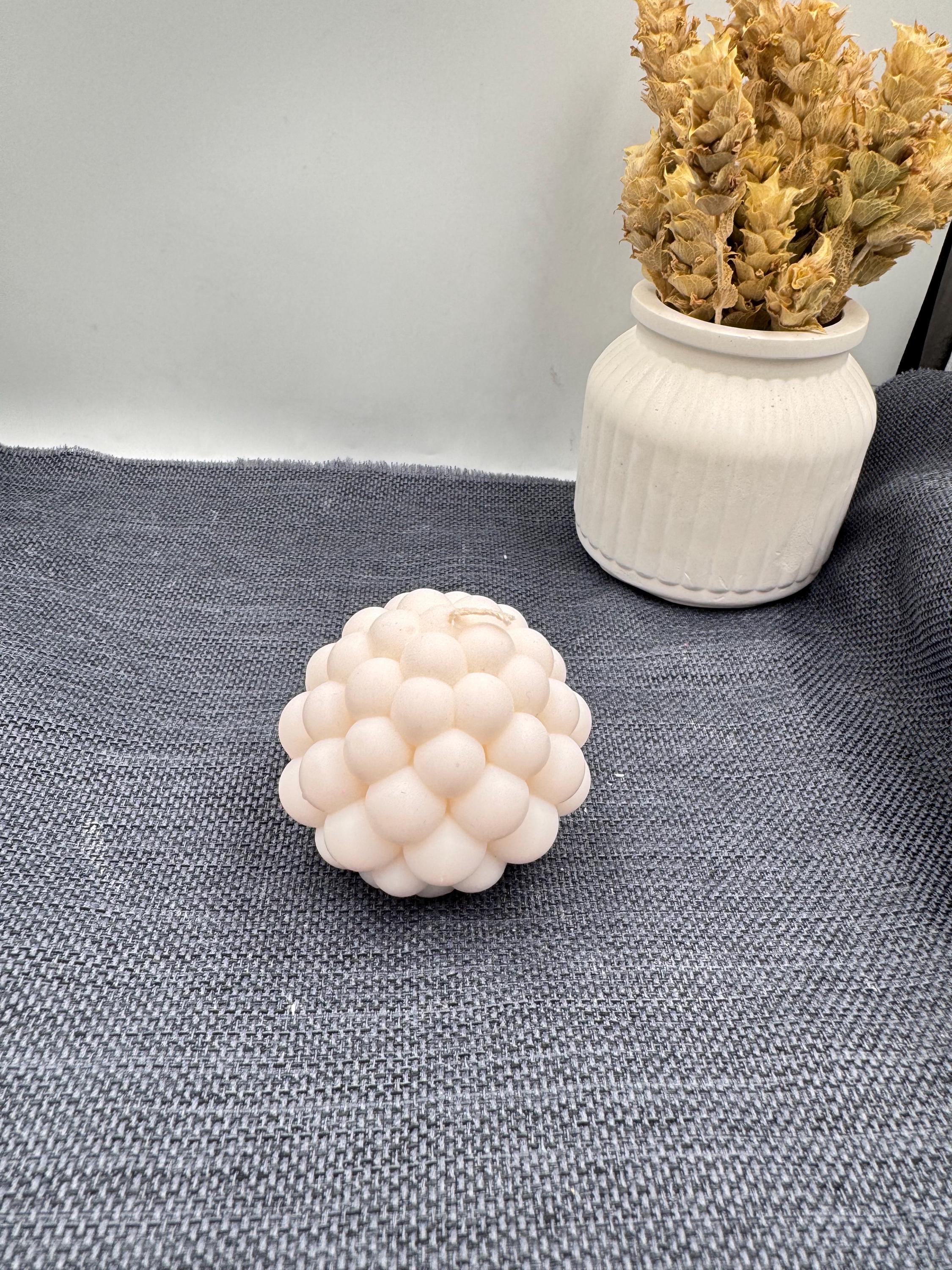 White Bubble Candle Modern Decorative Candle Unique Home Decor - Etsy