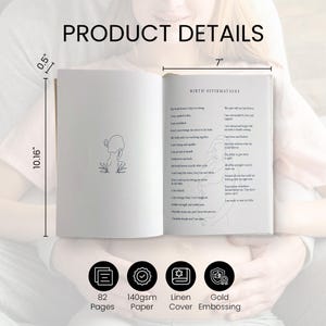Linen Pregnancy Journal and Baby Memory Book - Gender Neutral, Baby ...