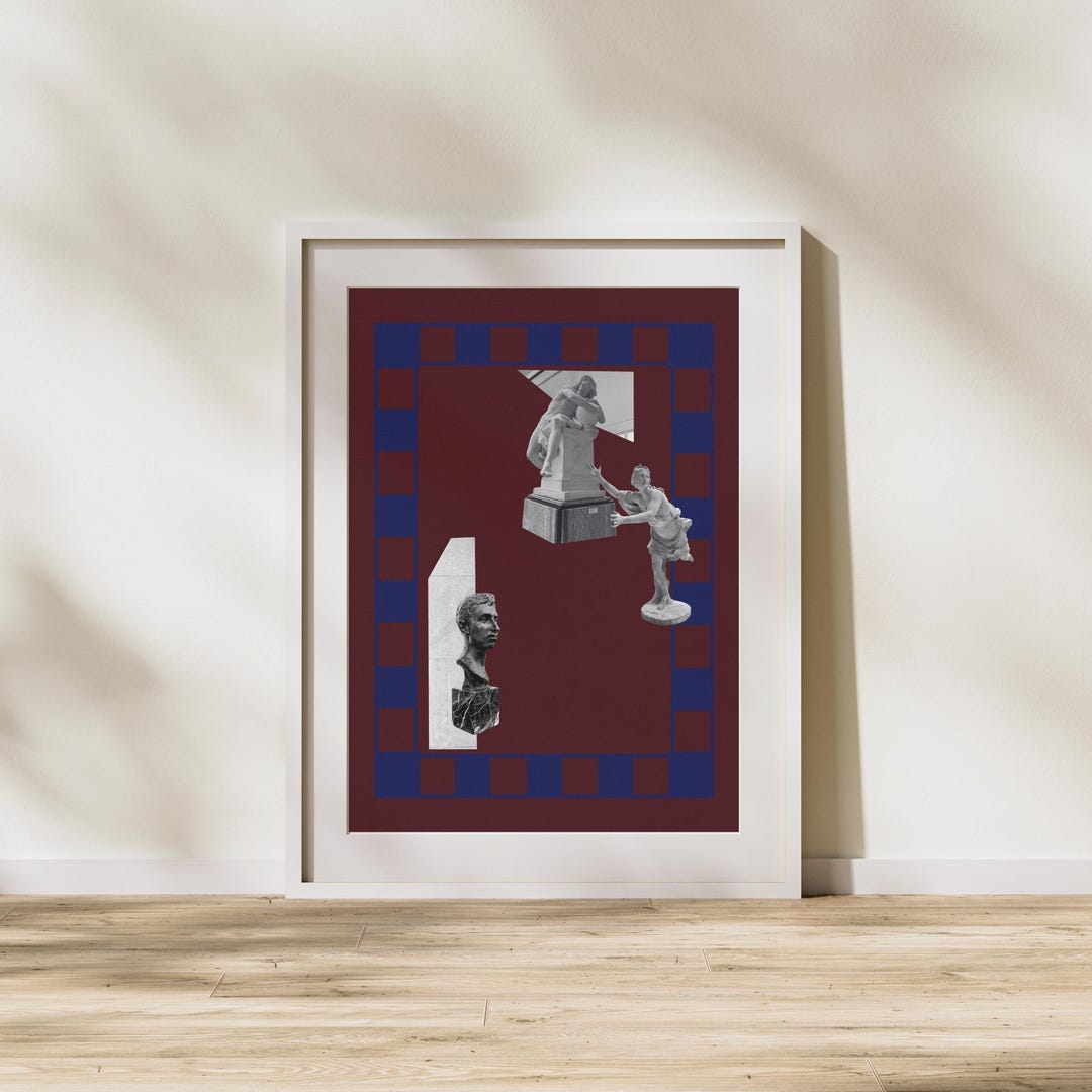 Modern Greek Statues Downloadable Print, Abstract Modern Wall Art - Etsy
