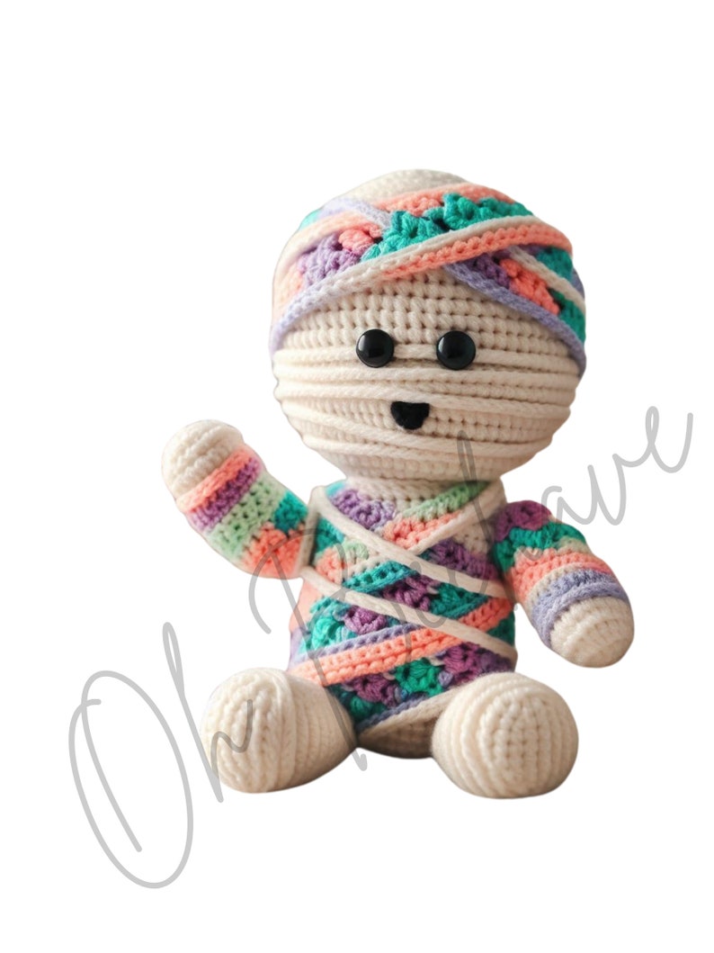 Digital Download Only. Crochet Rainbow Mummies in PNG Format. This is ...
