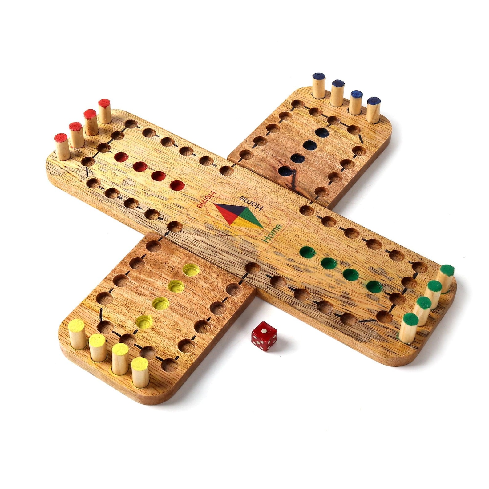 Portable Wooden Ludo With Magnets: Easy-to-carry Folding Board Game ...