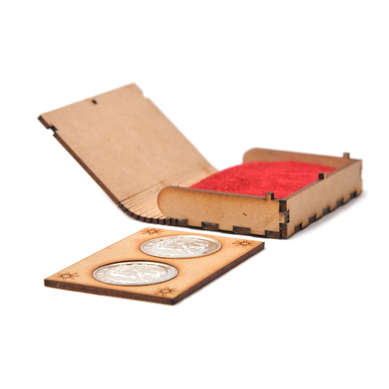 Wooden Silver Coin Box for Gold & Silver Coins | Personalised ...