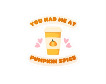 Pumpkin Spice Latte Sticker Pumpkin Spice Sticker Spooky Cute PSL ...