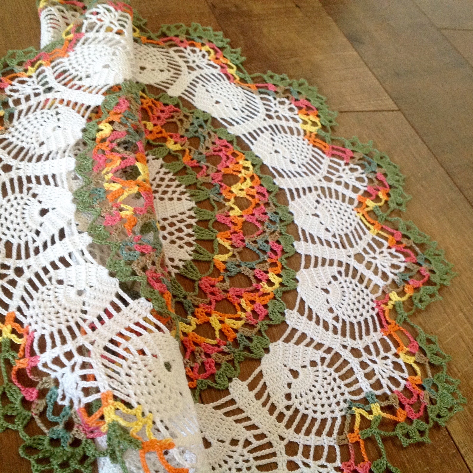 Crochet Table Center, New, Pineapple Designed - Etsy