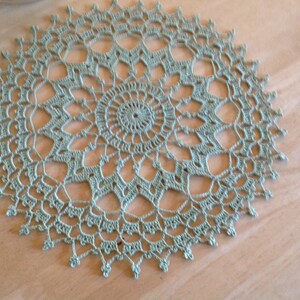 Hand Crocheted Green Doily, New - Etsy
