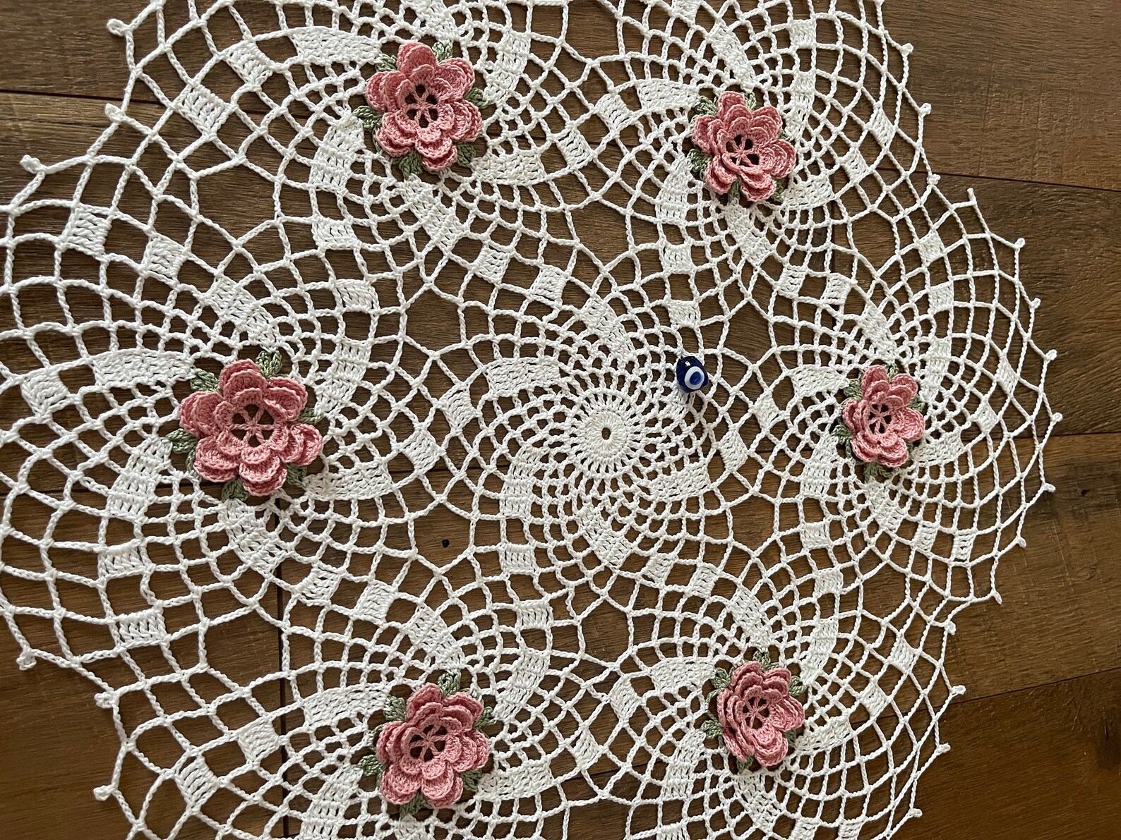 Dancing Roses, Hand Made Doily, New, Made to Order - Etsy
