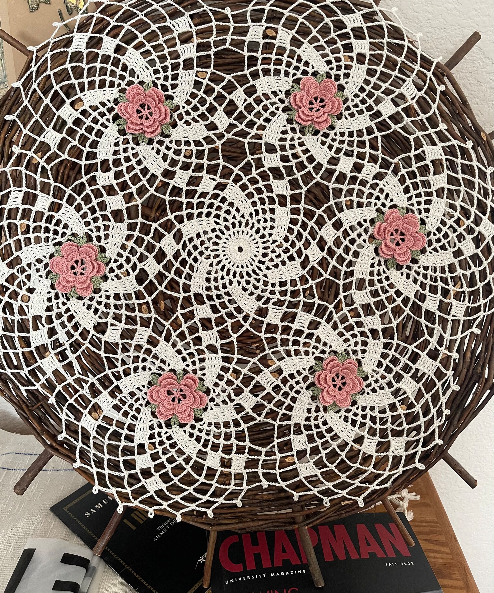 Dancing Roses, Hand Made Doily, New, Made to Order - Etsy