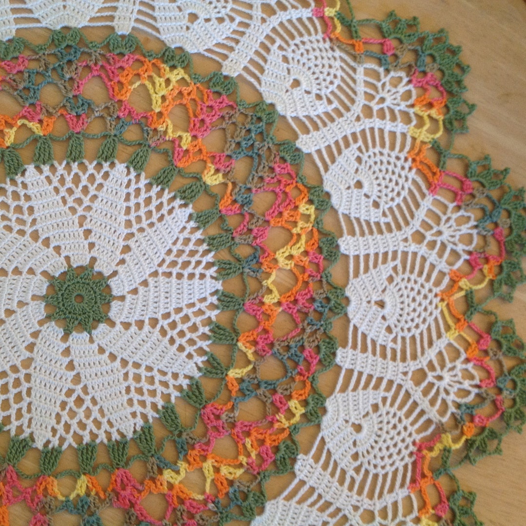 Crochet Table Center, New, Pineapple Designed - Etsy