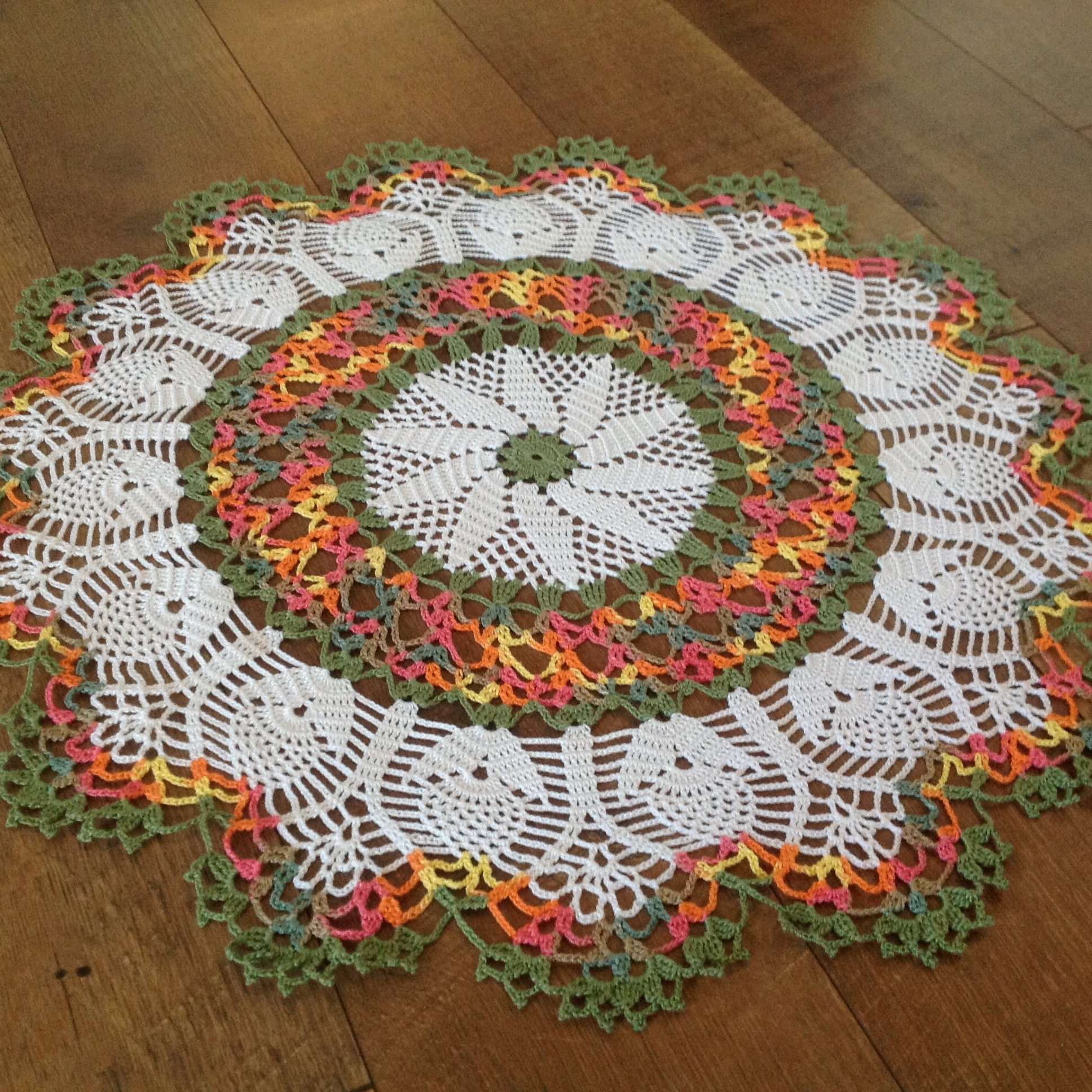 Crochet Table Center, New, Pineapple Designed - Etsy