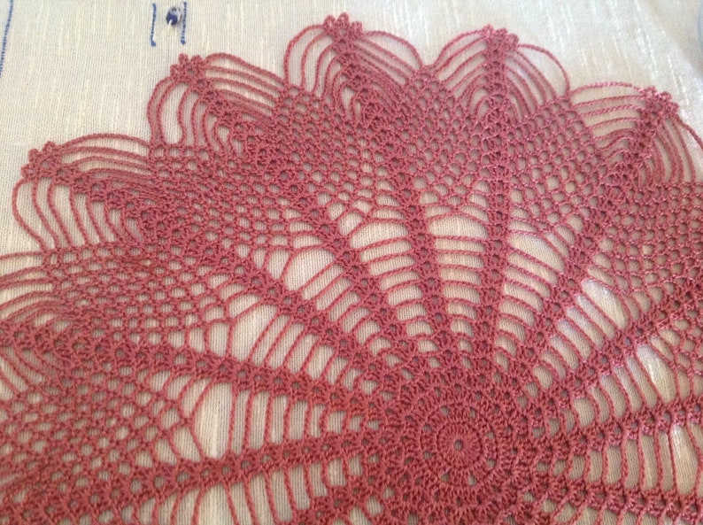 Deep Pink, Crochet Doily, New, Ready to Mail - Etsy