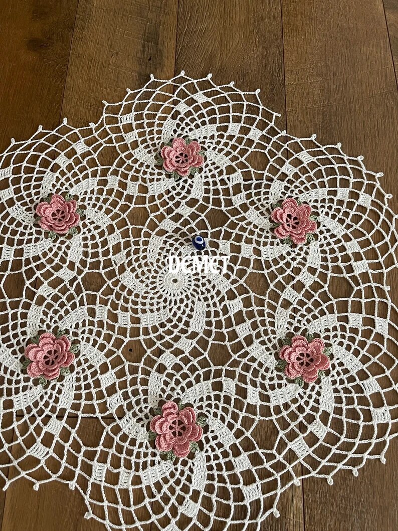 Dancing Roses, Hand Made Doily, New, Made to Order - Etsy