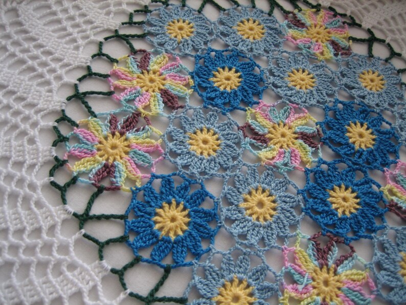 Hand Crocheted,spring Doily, NEW, Made by DEMET - Etsy