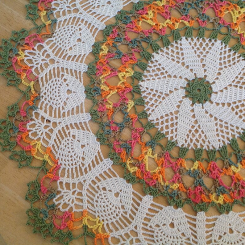 Crochet Table Center, New, Pineapple Designed - Etsy