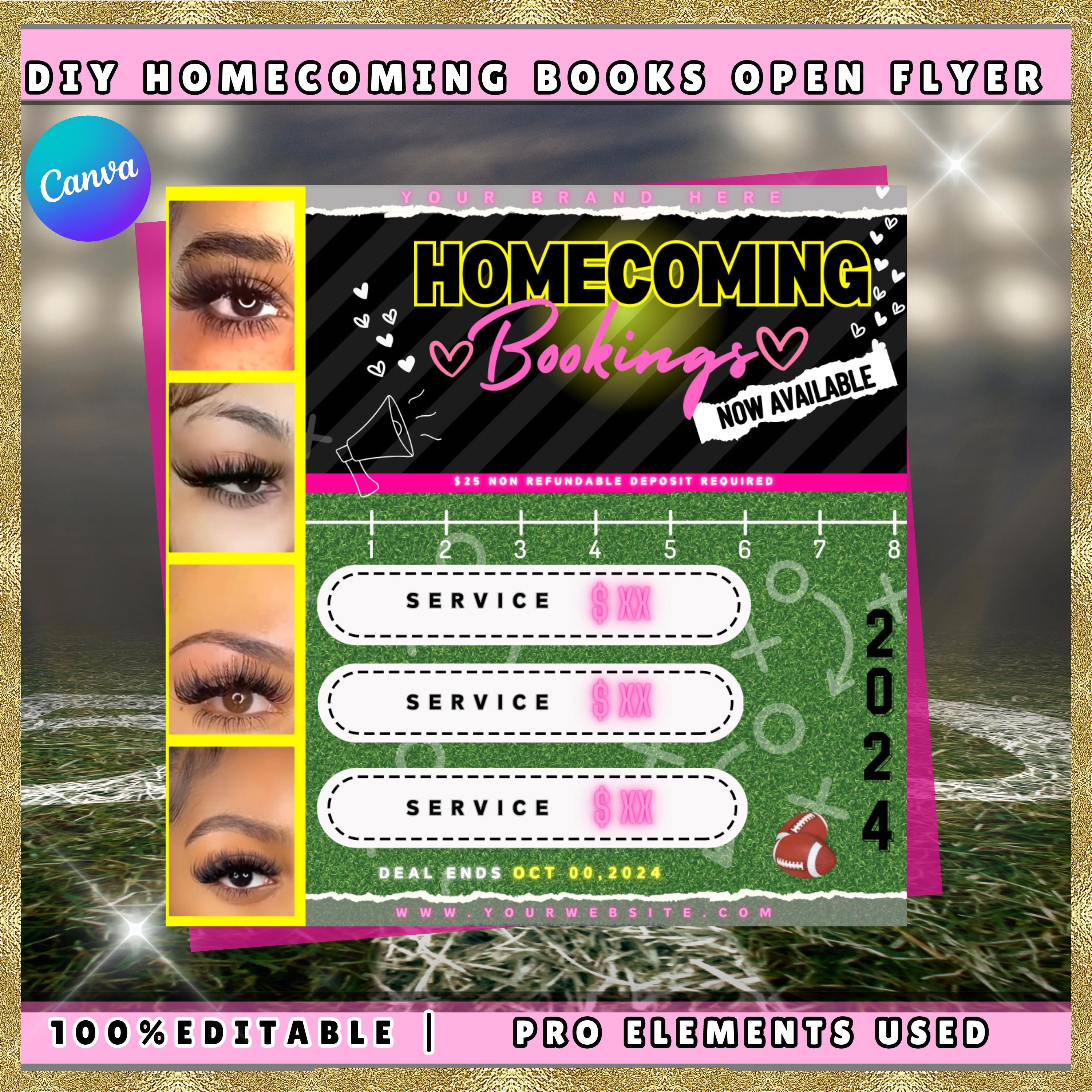 Homecoming Flyer, Homecoming Queen, Canva Template, Appointment Flyer ...