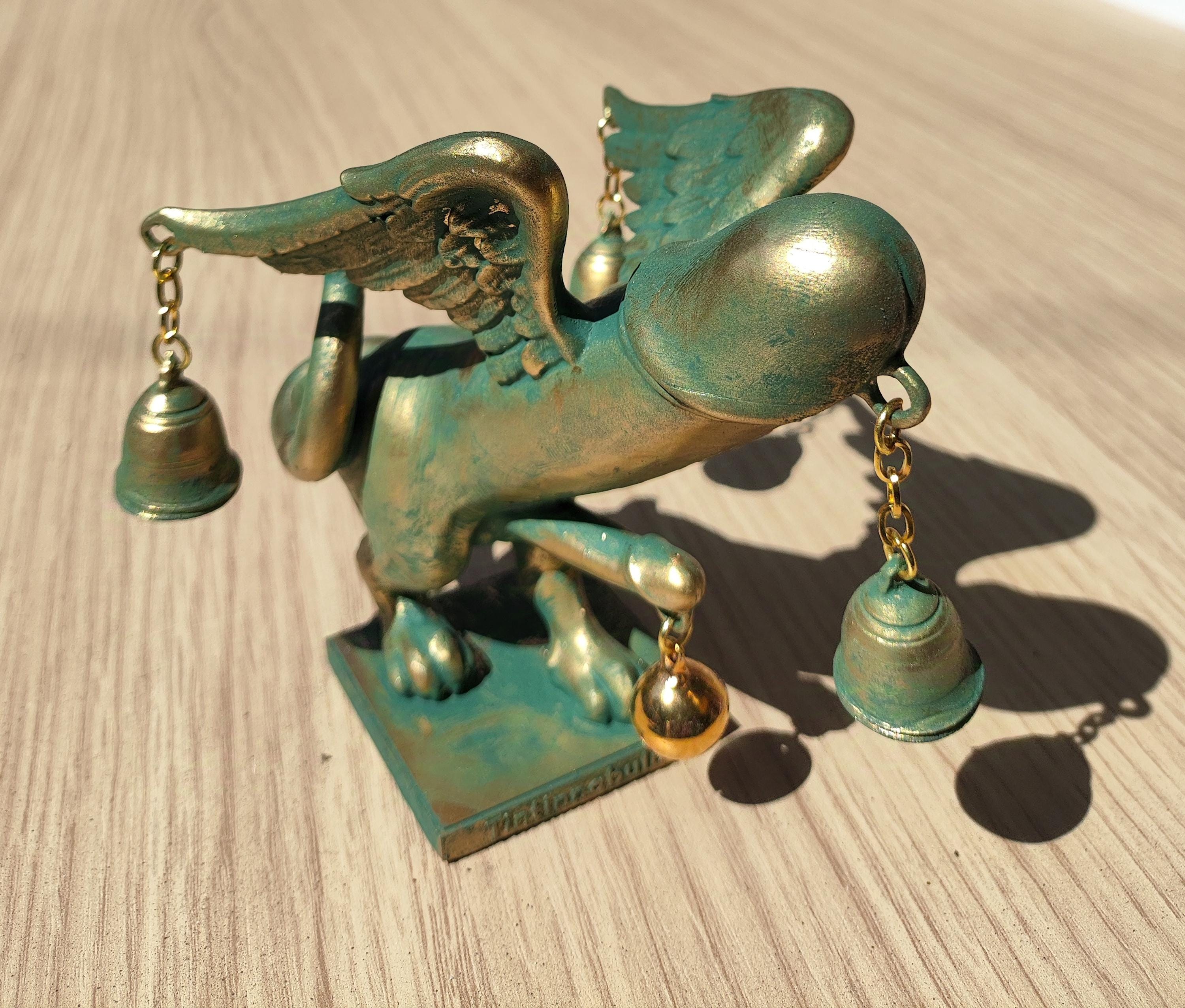 Ancient Roman Tintinnabulum - Unique Winged Phallus Bell Statue - Etsy