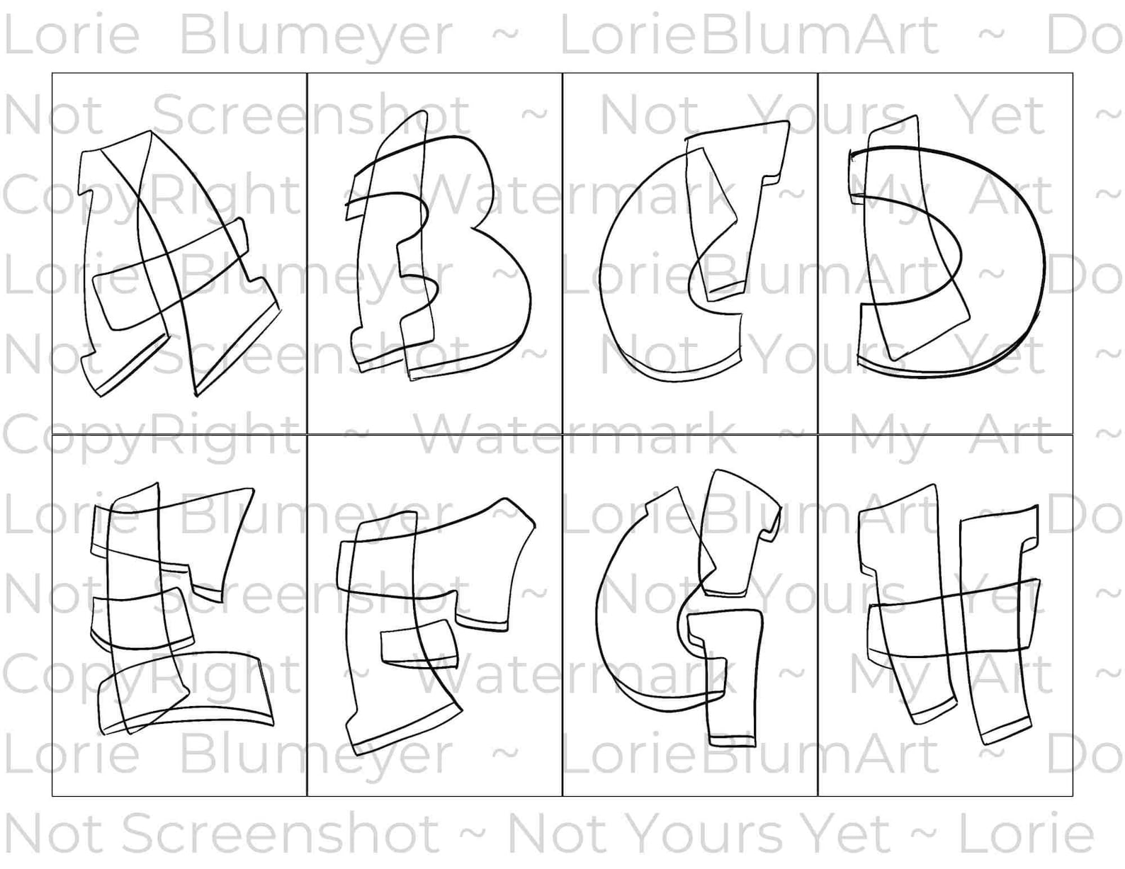 Graffiti Letters: Print & Paint Atcs 16 Designs Paint and Create With ...