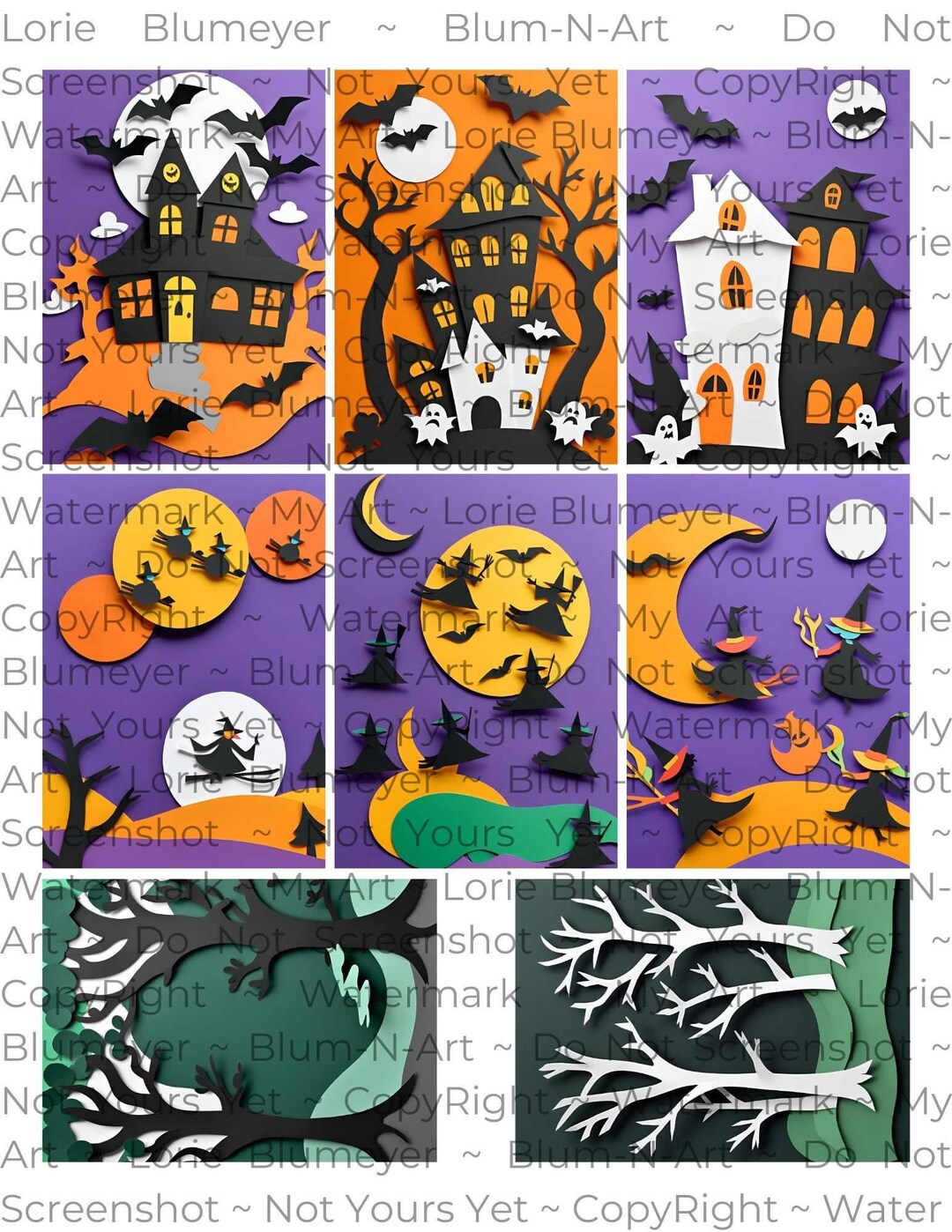 Fun Halloween: ATC Digital Collage Sheets. ATC Size (2.5" X 3.5 ...