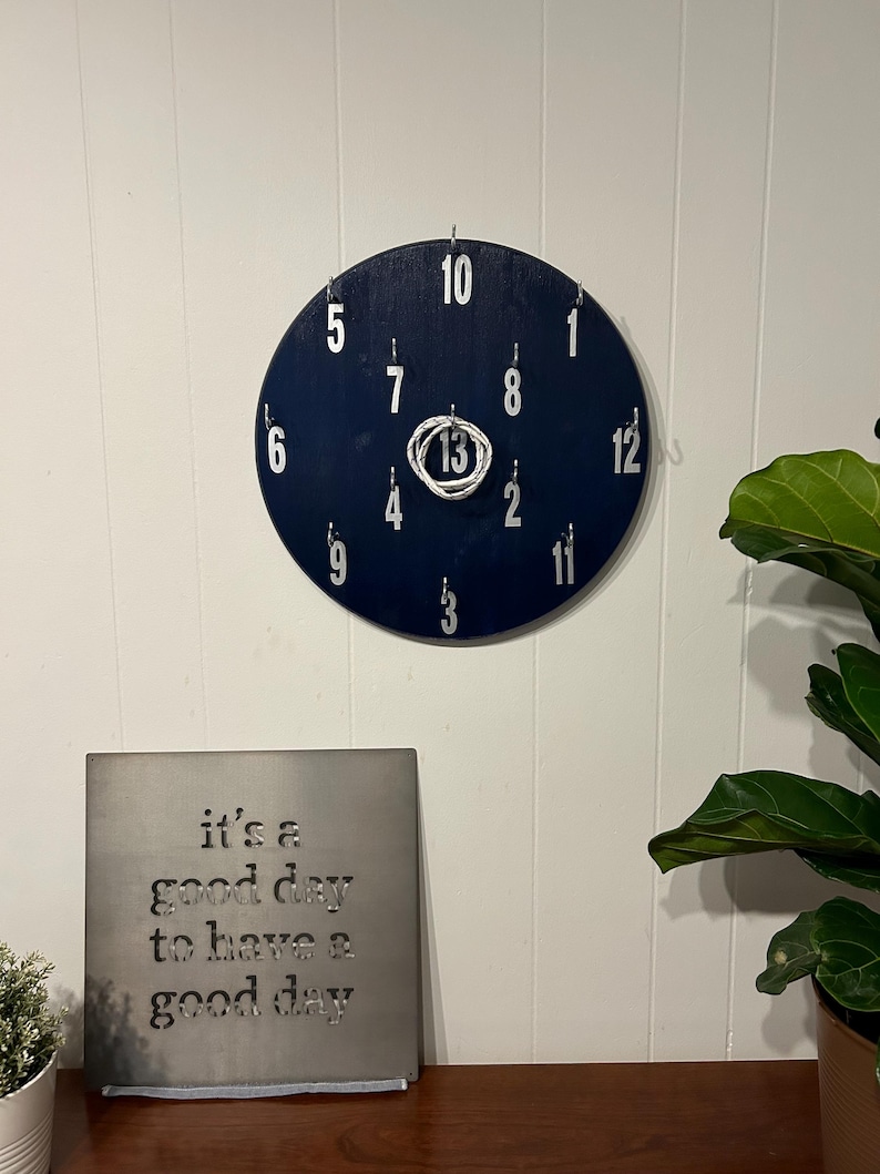 Custom (2 Color) Wall Hookey Ring Toss Board Designed to Order - Etsy