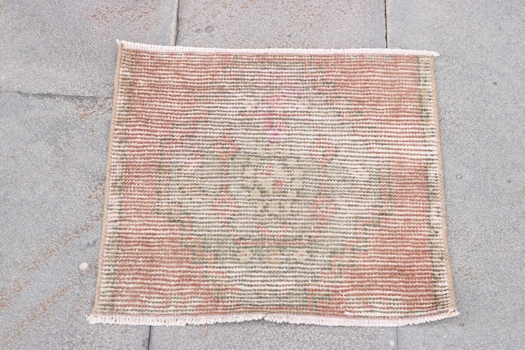 2x2 Small Rug, Vintage Rug, Turkish Rug, Anatolian Rugs, Rugs for Car ...