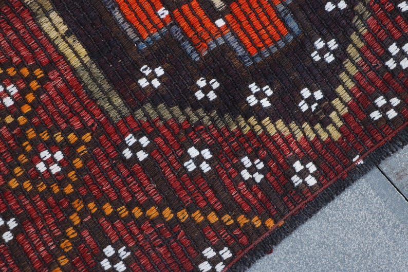 6.3x8.6 Ft Turkish Large Rug, Red Blue Vintage Moroccan Wool Rug - Etsy UK