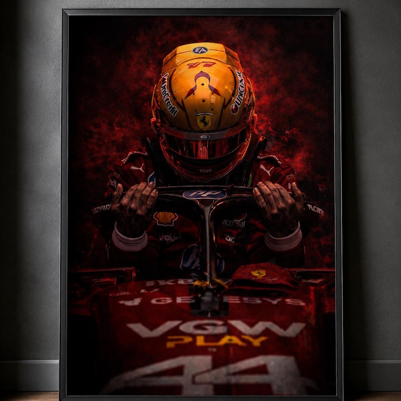 Signed Lewis Hamilton Poster - Etsy UK