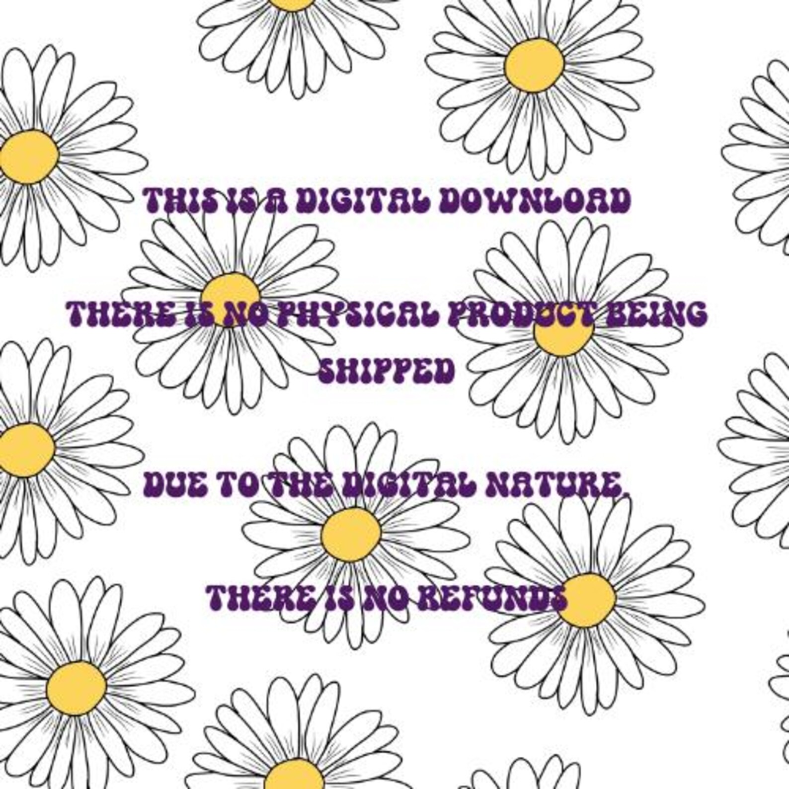 Colorful Daisy Print With Ladybugs | Retro Groovy Floral PNG Design ...