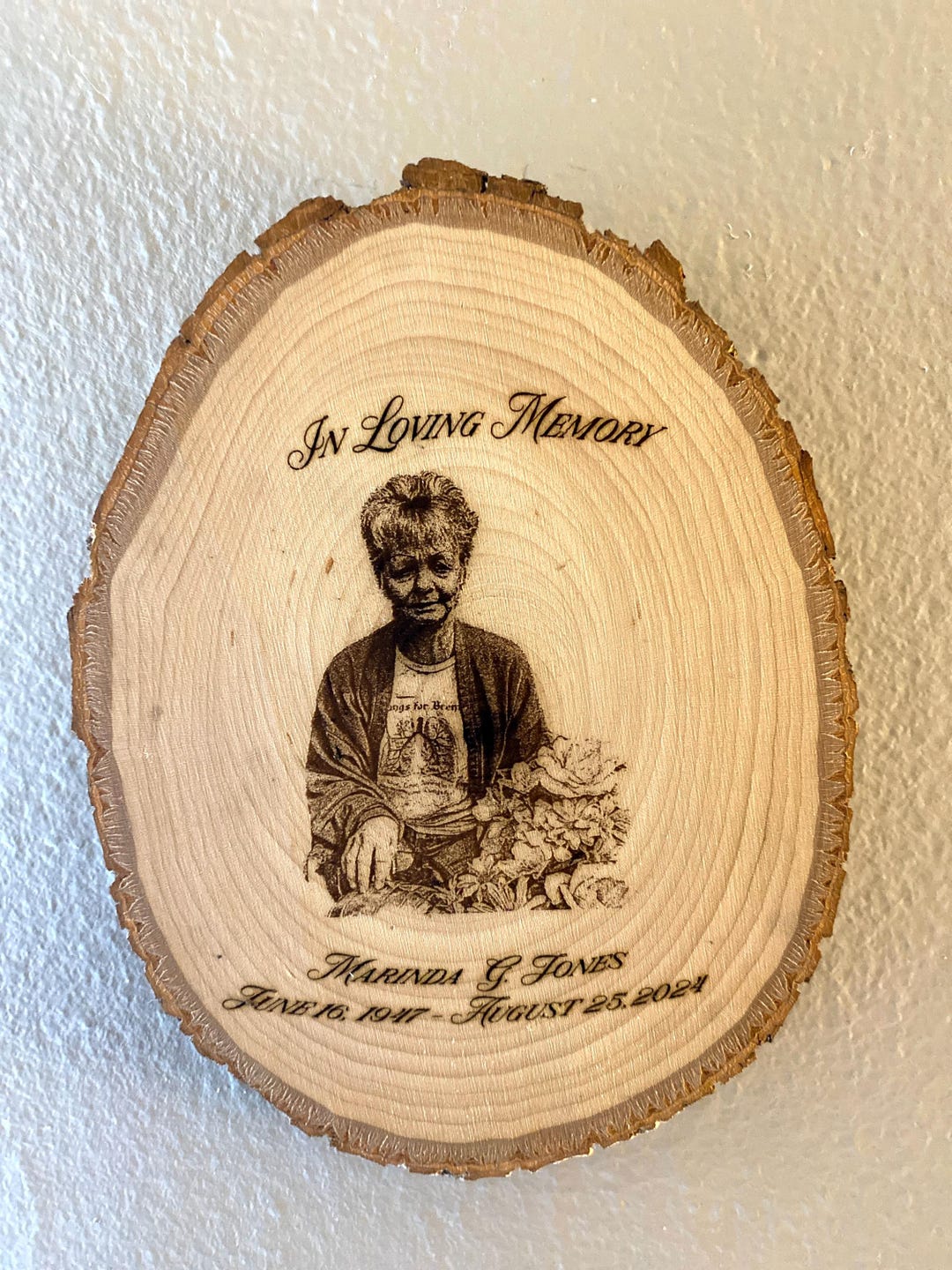 Personalized Portrait, Pet Memorial Custom Photo on Wood, Custom Laser ...