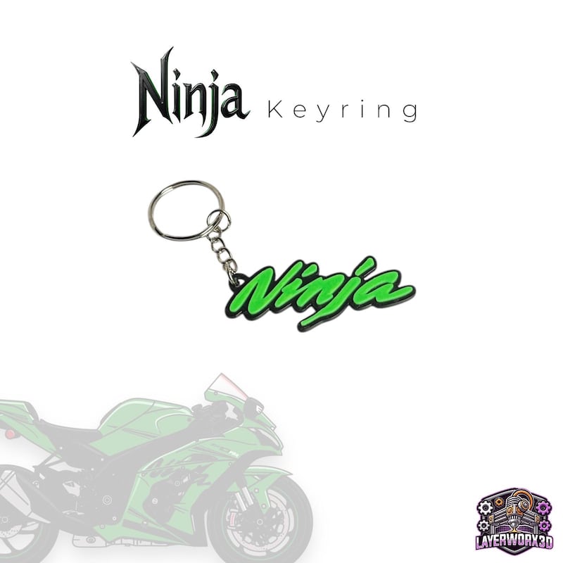 Green Ninja Keychain - Etsy UK