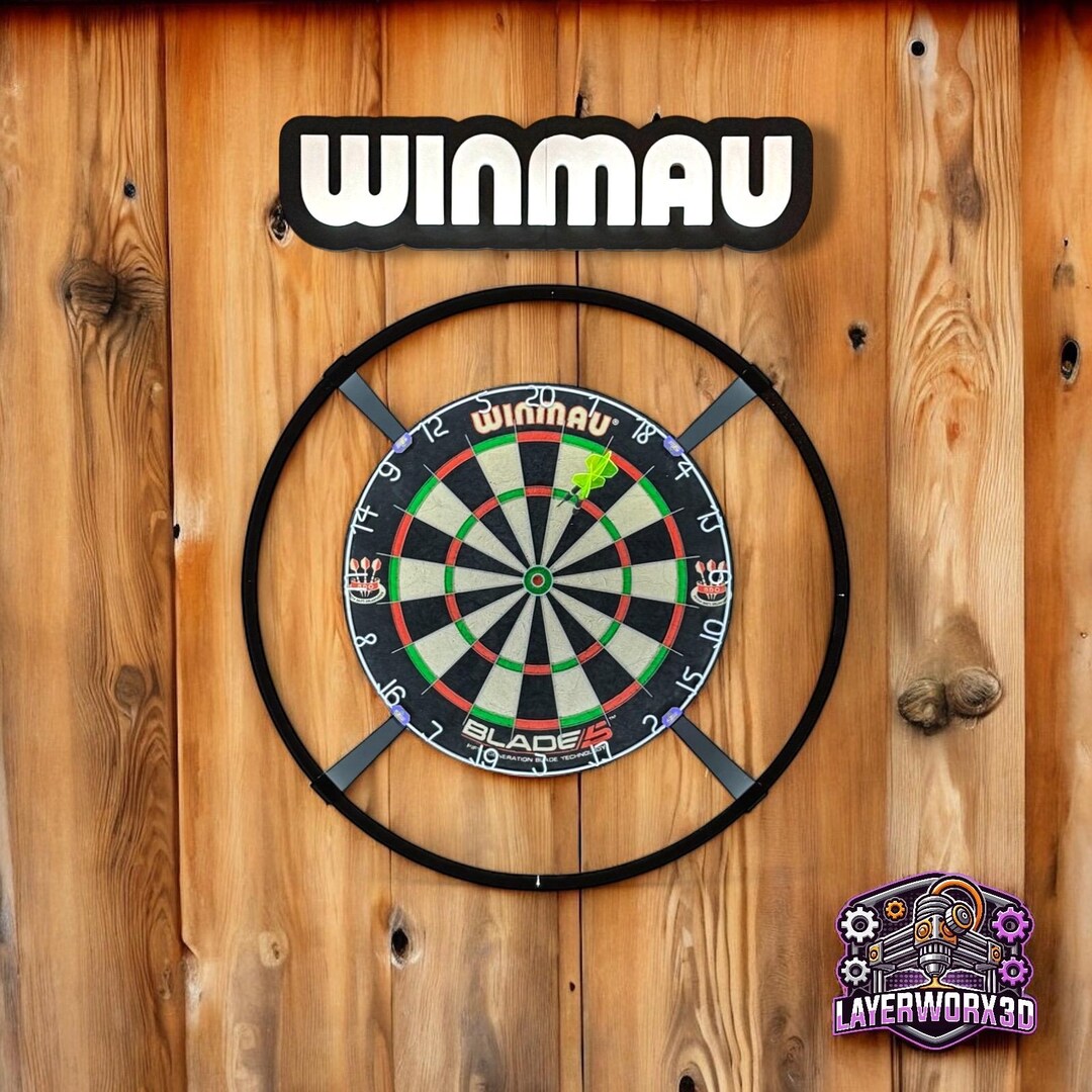 XL Winmau Darts Sign 3d Printed - Complete Your Set-up / Home Bar / Man ...